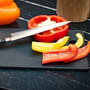 ARDEN LINE Cutting Board Small 9x6x1/4 inch Black with Handle Cutout | Made From Advanced Composite Paper | Highly Durable Built To Last Dishwasher Safe Made In USA