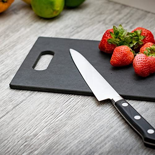 ARDEN LINE Cutting Board Small 9x6x1/4 inch Black with Handle Cutout | Made From Advanced Composite Paper | Highly Durable Built To Last Dishwasher Safe Made In USA