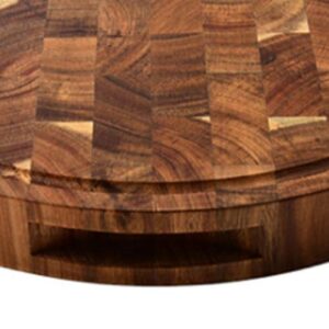 Wood End Grain Cutting Boards Wooden Butcher Block Meat Cutting Wood Thick Board Round Wood Chopping Boards