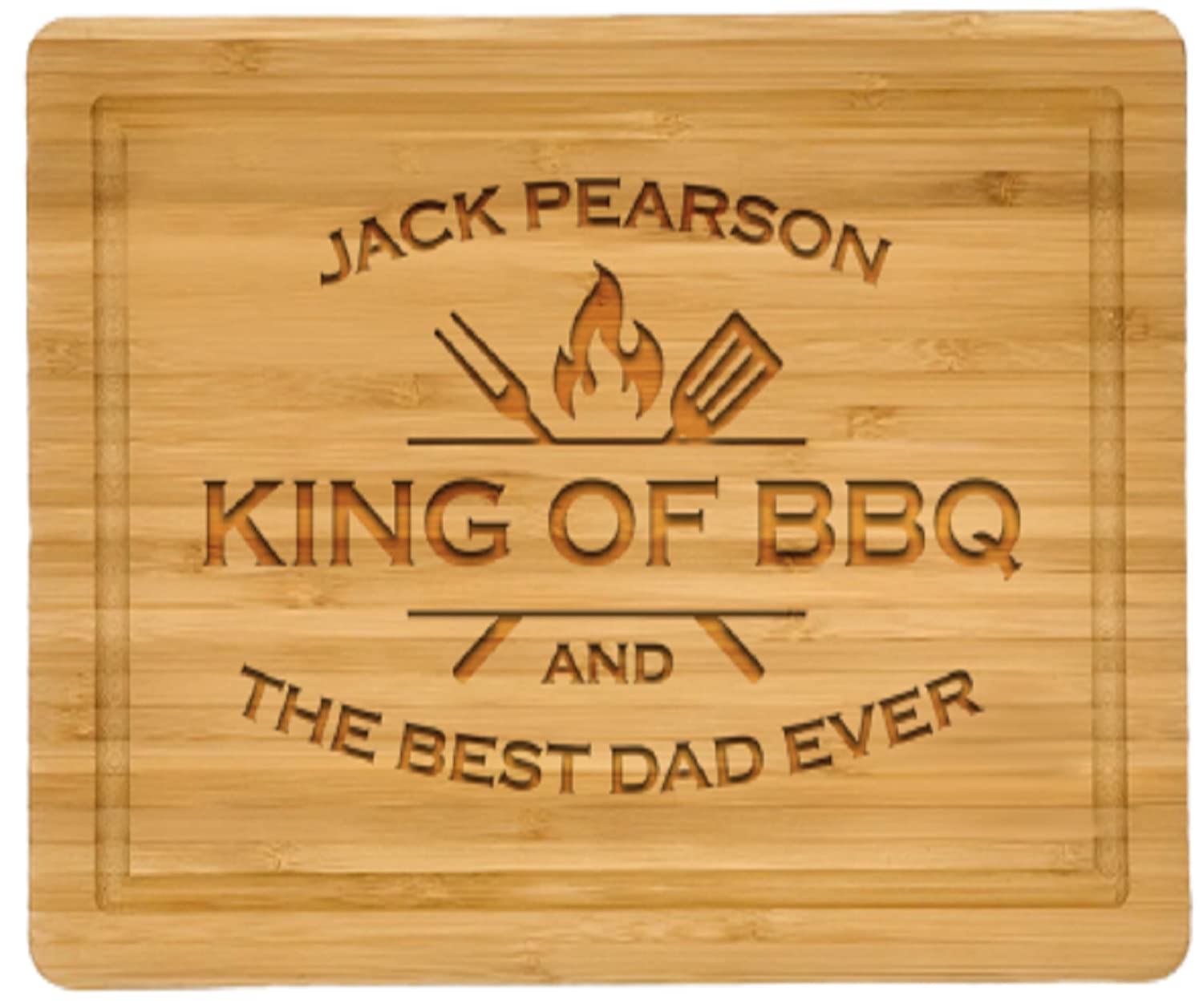 King of BBQ Men, Bbq Cutting Board, Bbq Daddy, The Best Dad Ever, Customized Cutting Board for Dad, King of the Grill, Father’s Day Gift, Custom Cooking Gift, BBQ Gifts