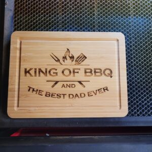 King of BBQ Men, Bbq Cutting Board, Bbq Daddy, The Best Dad Ever, Customized Cutting Board for Dad, King of the Grill, Father’s Day Gift, Custom Cooking Gift, BBQ Gifts