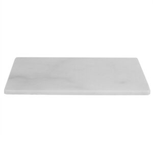 Home Basics 8" x 12" Marble Cutting Board, White