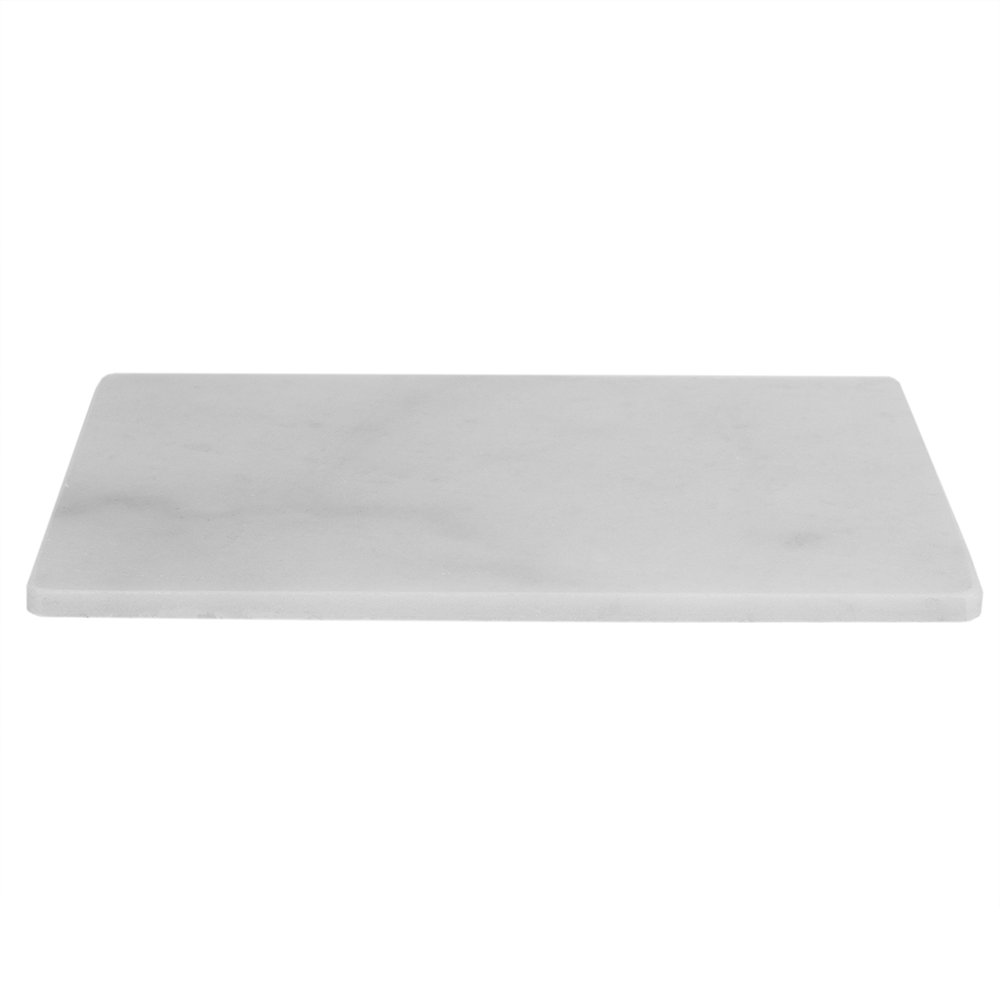 Home Basics 8" x 12" Marble Cutting Board, White