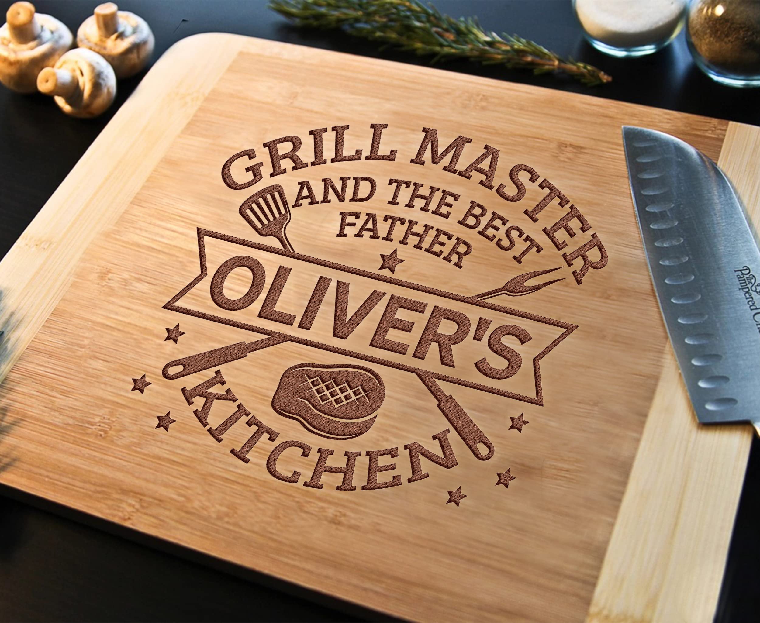 Personalized Cutting Boards For Men Custom Fathers Day Cutting Board Gift for Dad Cutting Board