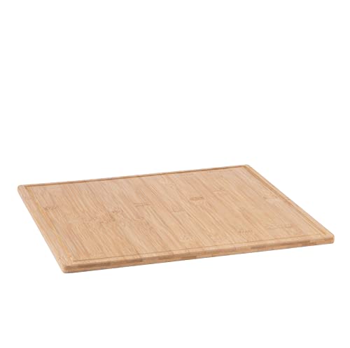 Bamboo Cutting Boards for Kitchen - Wood Cutting Board with Juice Grooves - Small Wood Cutting Board for Meat, Wooden Cutting Boards for Kitchen Brisket Chopping Board, 16"L x 16"W x 0.5"H Pack of 2