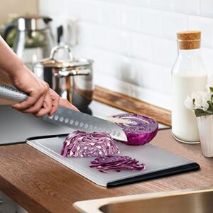 Plastic Cutting Board, Cutting Board for Kitchen Dishwasher Available, Chopping Board with Juice Groove, L, Empune