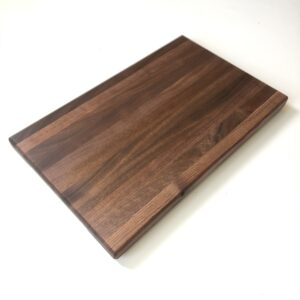 All Dark Black Walnut Cutting Board 15 x 10 with built in handles and Rubber Feet