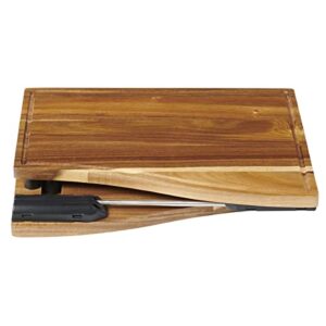 Anchor Hocking SwingBoard Acacia Wood Cutting Board, 6 Piece Set, Meal Prep Station