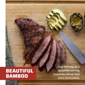 Camp Chef Bamboo Cutting Board - Wood Cutting Board for Kitchen Accessories & Outdoor Cooking - Perfect for Cutting Meat, Veggies, Cheese & More - 18" x 26"