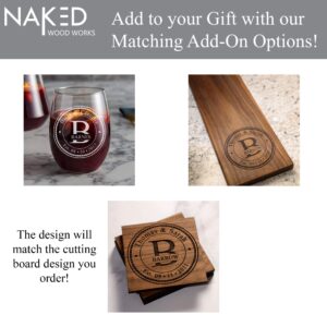 Custom Logo Cutting Board | Corporate Gifts | Client and Real Estate Closing Gifts | Customer Appreciation Gift Ideas | Engraved Company Logo Cutting Boards.