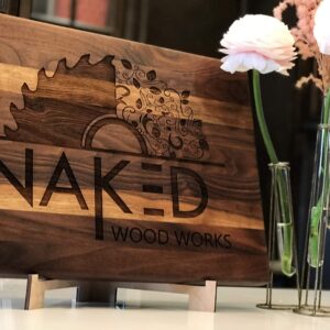 Custom Logo Cutting Board | Corporate Gifts | Client and Real Estate Closing Gifts | Customer Appreciation Gift Ideas | Engraved Company Logo Cutting Boards.