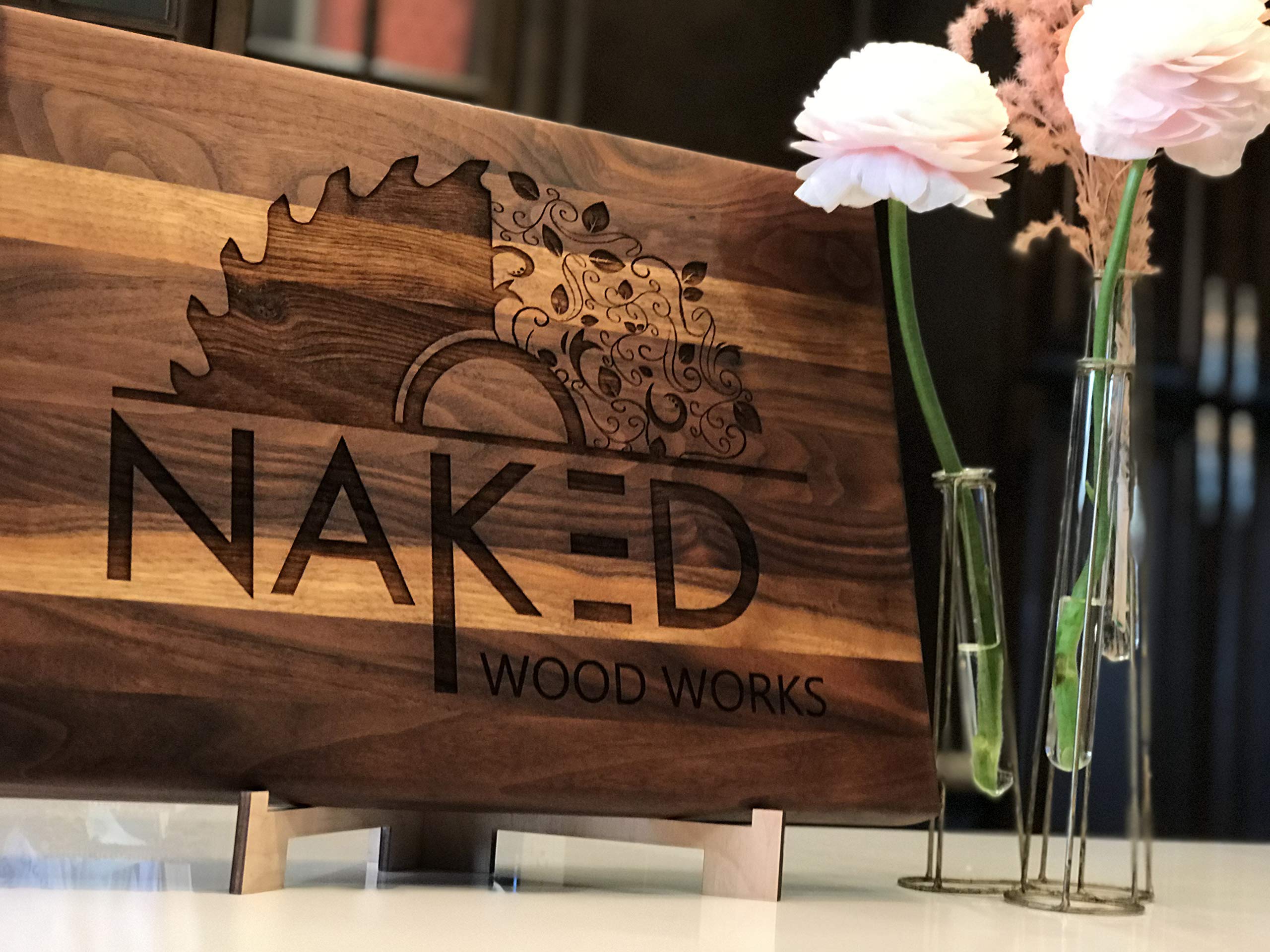 Custom Logo Cutting Board | Corporate Gifts | Client and Real Estate Closing Gifts | Customer Appreciation Gift Ideas | Engraved Company Logo Cutting Boards.