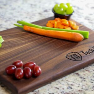 Custom Logo Cutting Board | Corporate Gifts | Client and Real Estate Closing Gifts | Customer Appreciation Gift Ideas | Engraved Company Logo Cutting Boards.