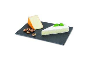 boska wooden serving cheese board - small best for cheese, tapas, bread, and desserts presentation - board slab with non-slip feet - cutting and charcuterie board - dishwasher safe