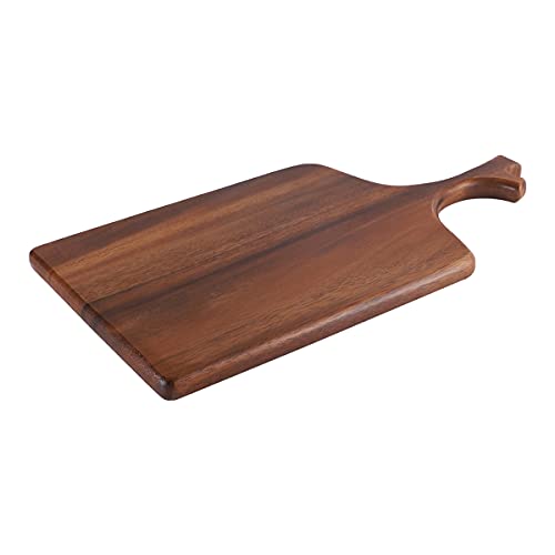 Royalling Acacia Cutting Board with Handle,Wooden Kitchen Chopping Boards for Meat, Cheese, Bread, Vegetables &Fruits (Acacia, 15.7 x 7.9 in)