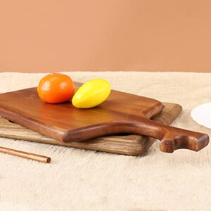 Royalling Acacia Cutting Board with Handle,Wooden Kitchen Chopping Boards for Meat, Cheese, Bread, Vegetables &Fruits (Acacia, 15.7 x 7.9 in)