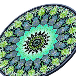 HASTA LA RAIZ | Mexican Handmade Cheese Board covered with resin. Ideal for Charcuterie Platter & Serving Tray. Model: Mandala.