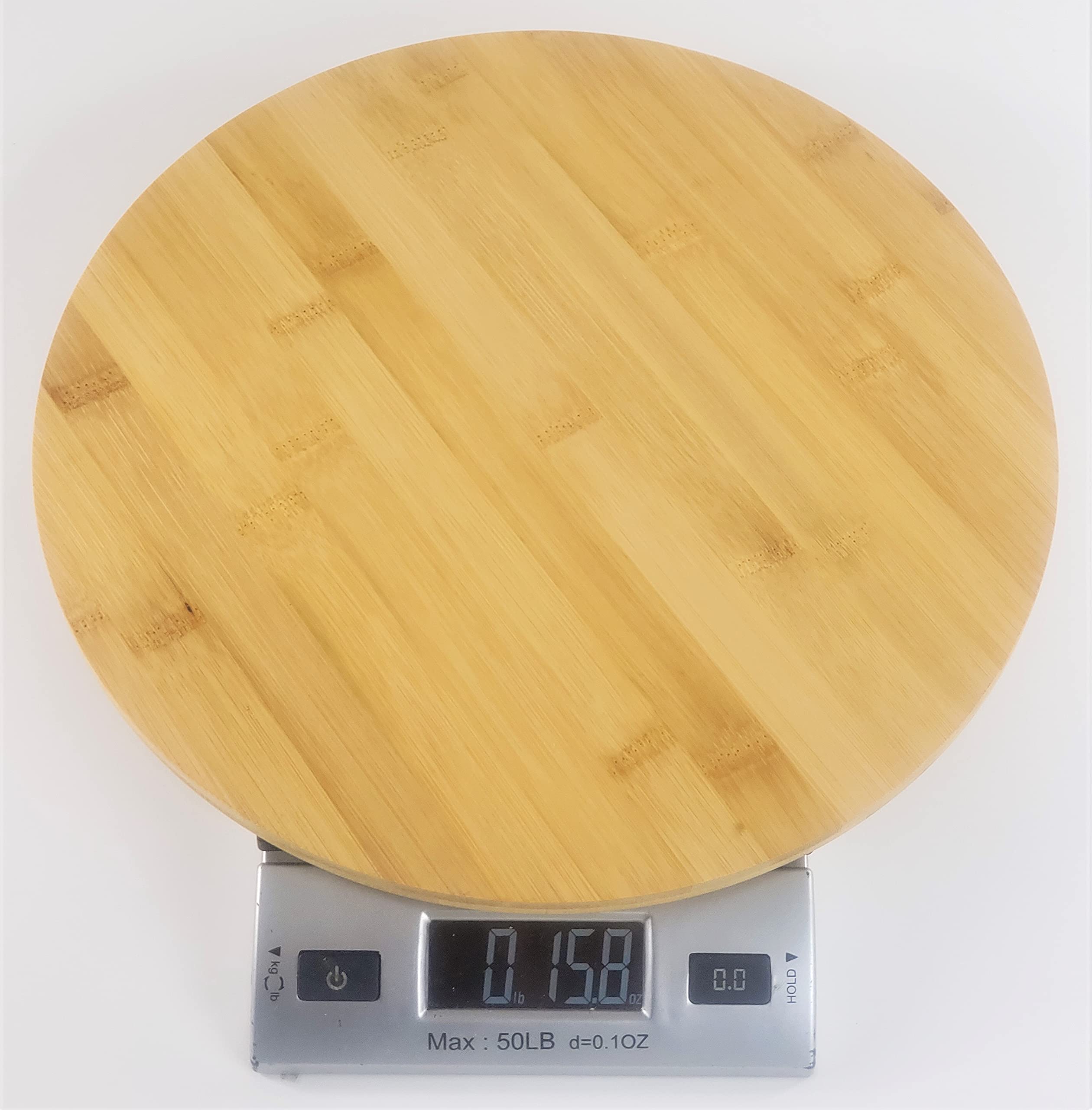 (Set of 12) 12" Round Bulk Plain Bamboo Cheese, Cutting Board | For Customized, Personalized Engraving Purpose | Wholesale Premium Bamboo Board