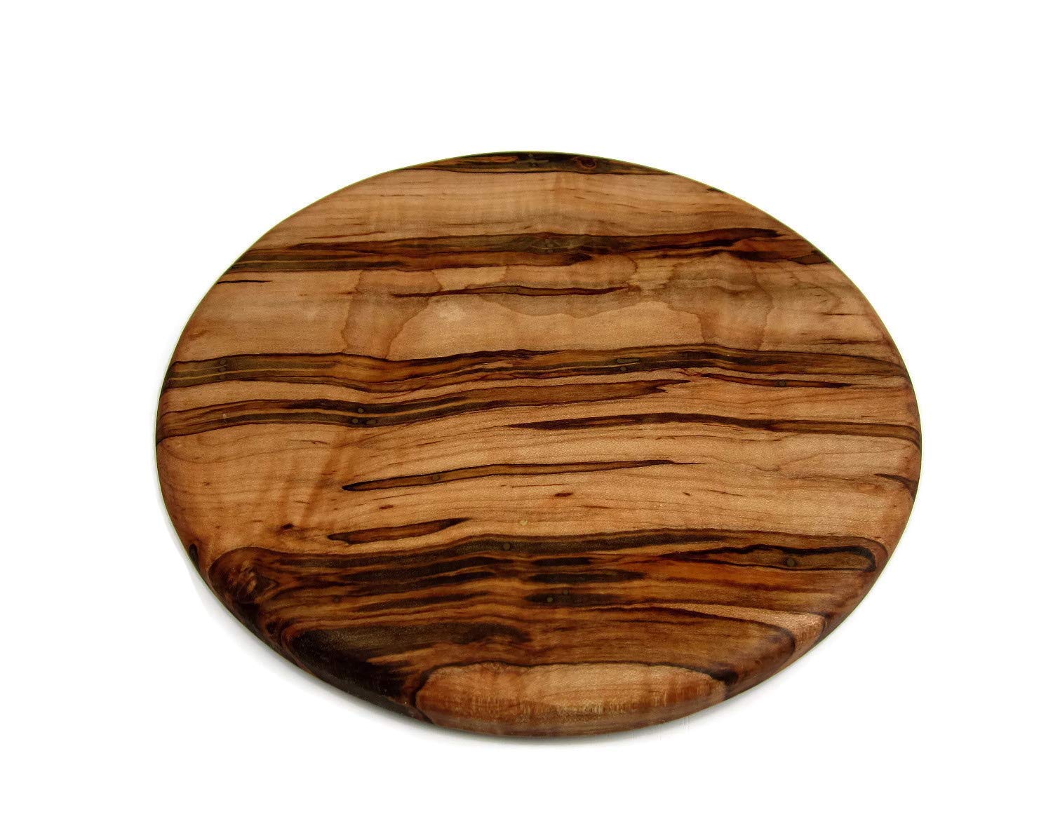 Ambrosia Maple Wood Round Cutting Board Trivet Hotplate, Round Wood Serving Board