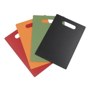 innouse 4 pack colored mini cutting board, plastic chopping board