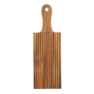 tablecraft 11085 gnocchi rolling board, 9.38-inch length, acacia wood