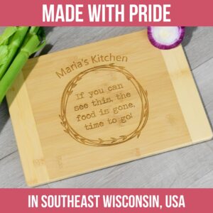 Brew City Engraving –Sharkcoochie, Bad Cook/Chef & Other Funny Designs – Personalized Laser Engraved Bamboo Cutting Boards – Great Gag Gift for Friends, Relatives, Husband, Wife –Shark Coochie Board