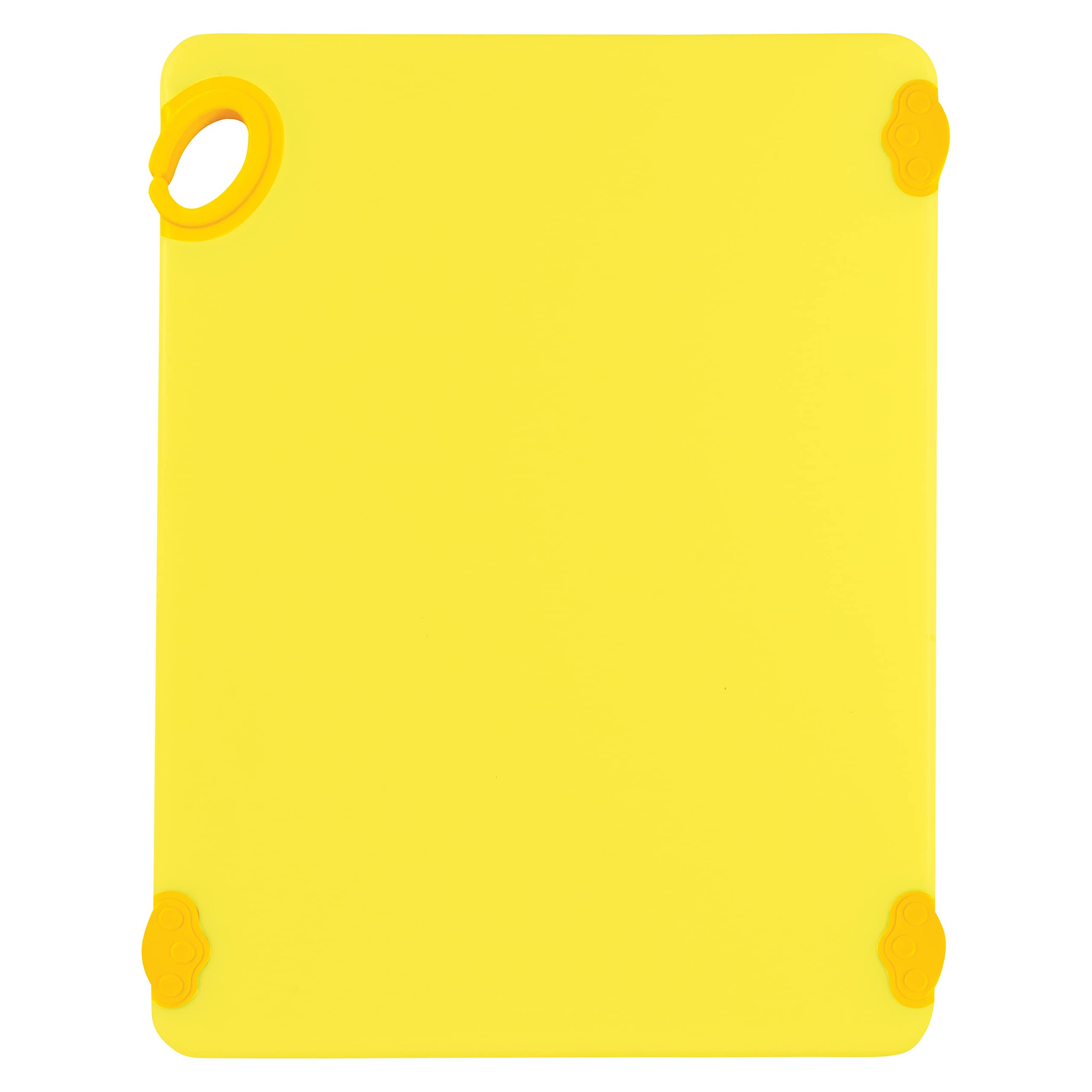 Winco Non-Slip Cutting Board with Hook, 15" x 20", Yellow