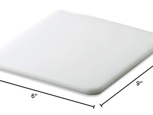 San Jamar Cutting Board, 6x9, White