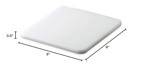 San Jamar Cutting Board, 6x9, White