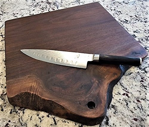 Hickory X Large, Gorgeous, Full-of-Character, Uncommon, Forest-to-Table Solid Double Live Edge Wood Charcuterie/Appetizer/Dessert/Grazing Board. 100% USA Handcrafted. 27 x 14.5 x 1.25"