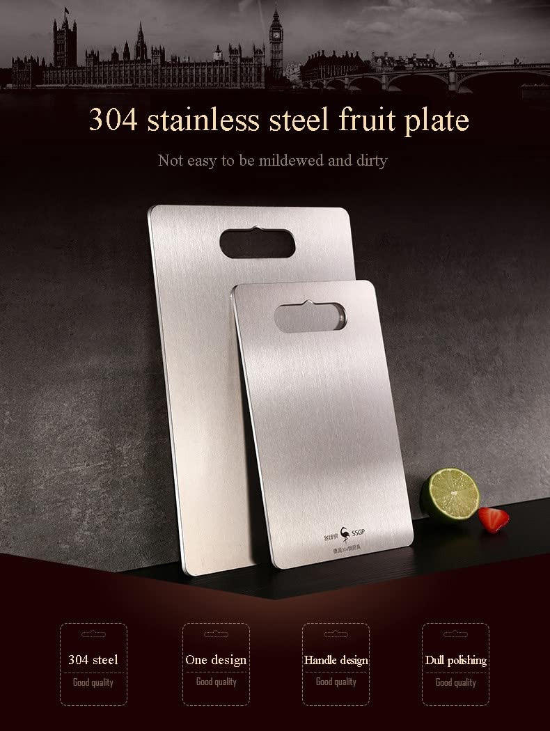 Cutting Boards,Stainless Steel Heavy Duty Cutting Board Chopping Board for Home Kitchen Pastry Board For Meat,Vegetables,Bread, Cutting Mats