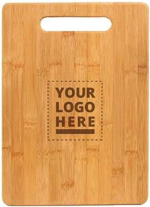 cutting board with custom logo 13 3/4" x 9 3/4" (bamboo)