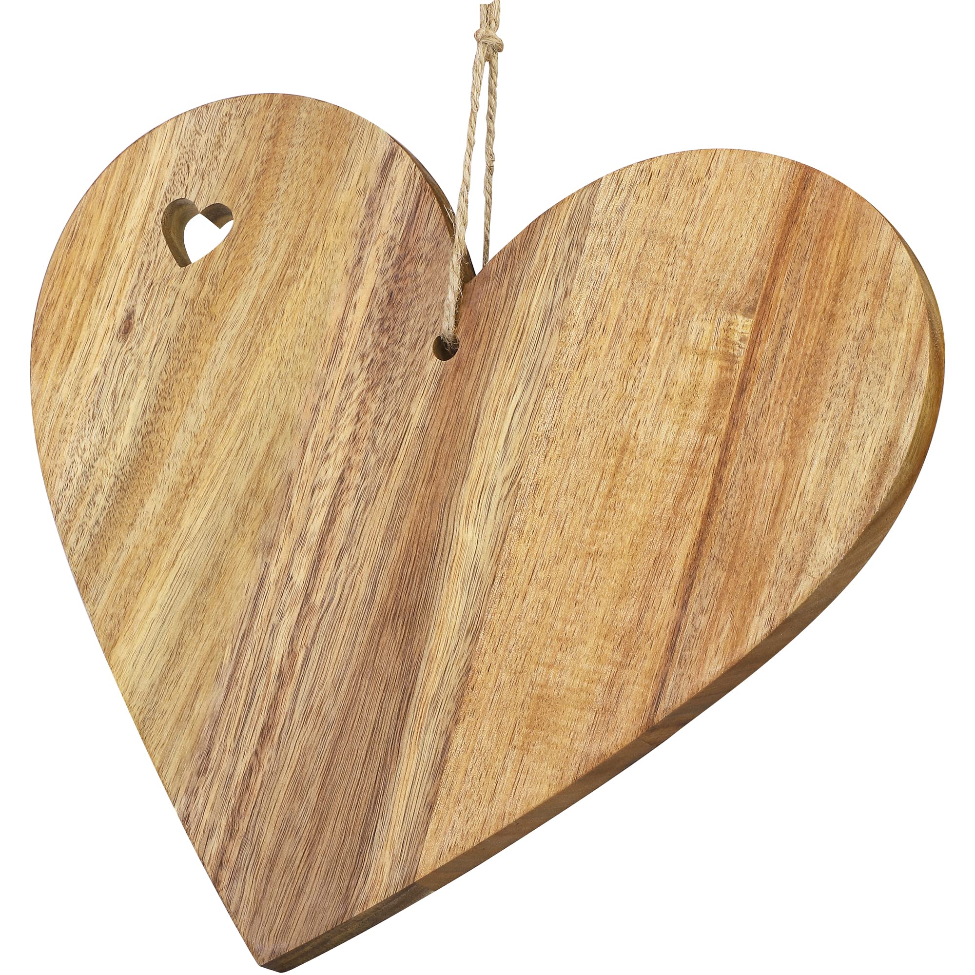 Shojoy Valentine's Day Heart Shaped Wood Cutting Board 13.7 x 11.8 Inch Wooden Serving Board Decorative Serving Platters Wood Heart Chopping and Serving Charcuterie Board for Meat Cheese