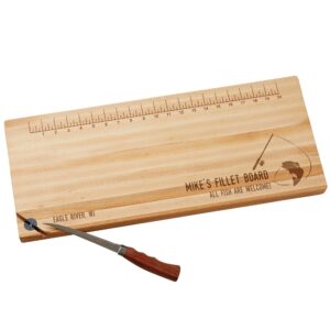 personalization universe the big catch personalized maple fillet board