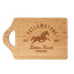 yellowstone dutton ranch montana laser engraved cutting board