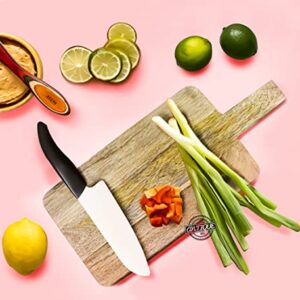 Wood Cutting Board for Kitchen Butcher Block, Meat, Cheese Vegetables, Fruits,with Grip Handle