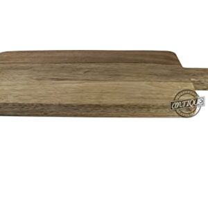 Wood Cutting Board for Kitchen Butcher Block, Meat, Cheese Vegetables, Fruits,with Grip Handle