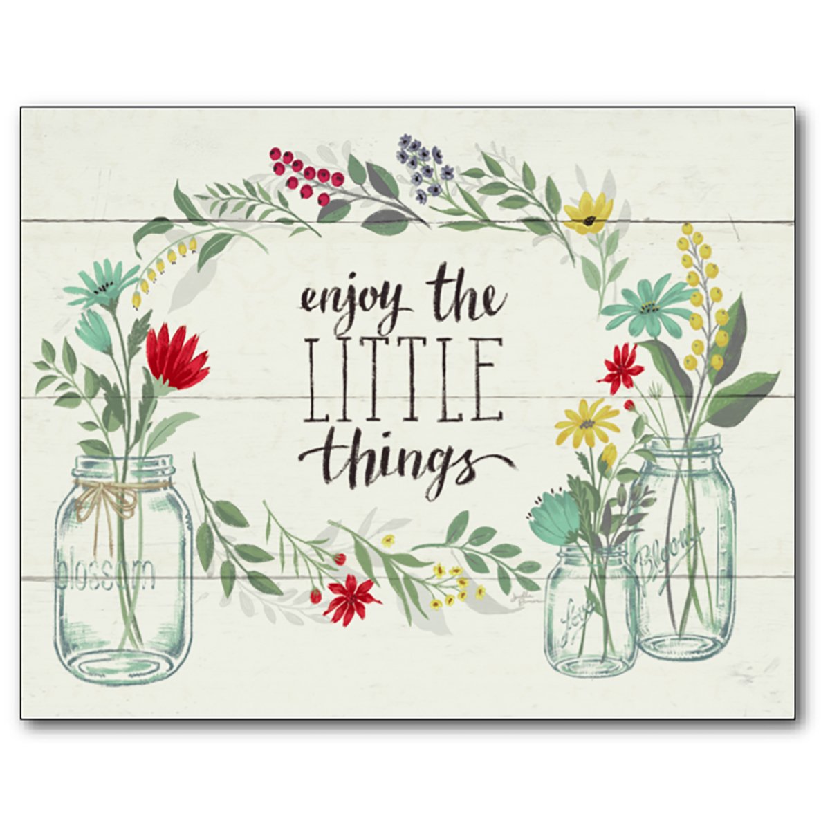 CounterArt Blooming Thoughts Designer Flexible Plastic Cutting Board Mat, 15" x 11.5", Made in the USA, Decorative, Flexible, Easy to Clean