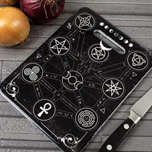 Alchemy of England Magic Symbols Cutting Board Black/White