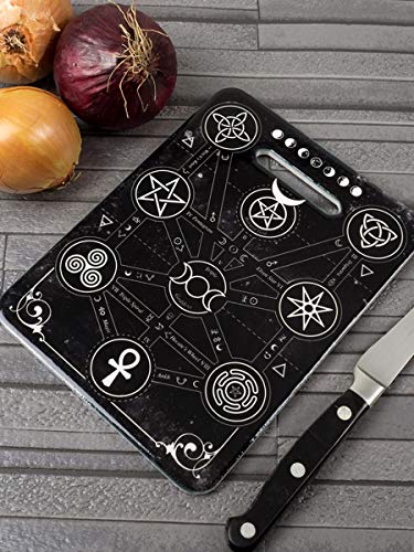 Alchemy of England Magic Symbols Cutting Board Black/White