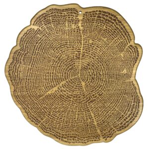 totally bamboo 13" tree of life cutting and serving, 100% bamboo laser etched art of endangered and exotic animals, 5/8" thick board