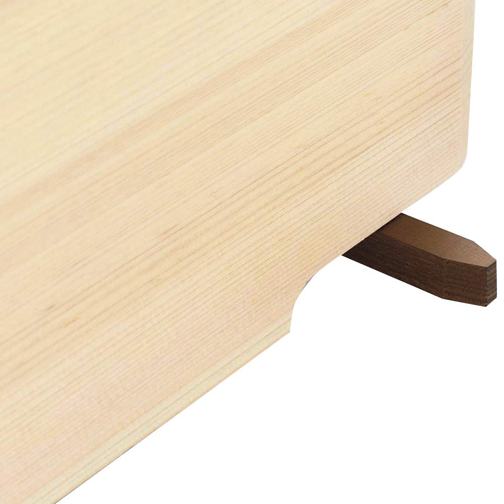 Kai Corporation AP5226 KAI Seki Magoroku Cutting Board, Cypress, L, 15.4 x 9.4 inches (390 x 240 mm), Stand Included, Made in Japan, Dishwasher Safe