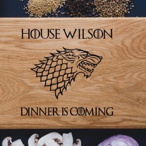 Dinner is coming Games of thrones House Targaryen Personalized Engraved Cutting Board Custom Family chopping Wedding Gift Anniversary Mother's day gift Birthday game03