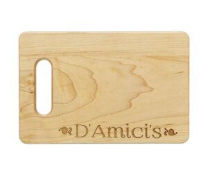 personalized engraved cutting board (maple, 9")