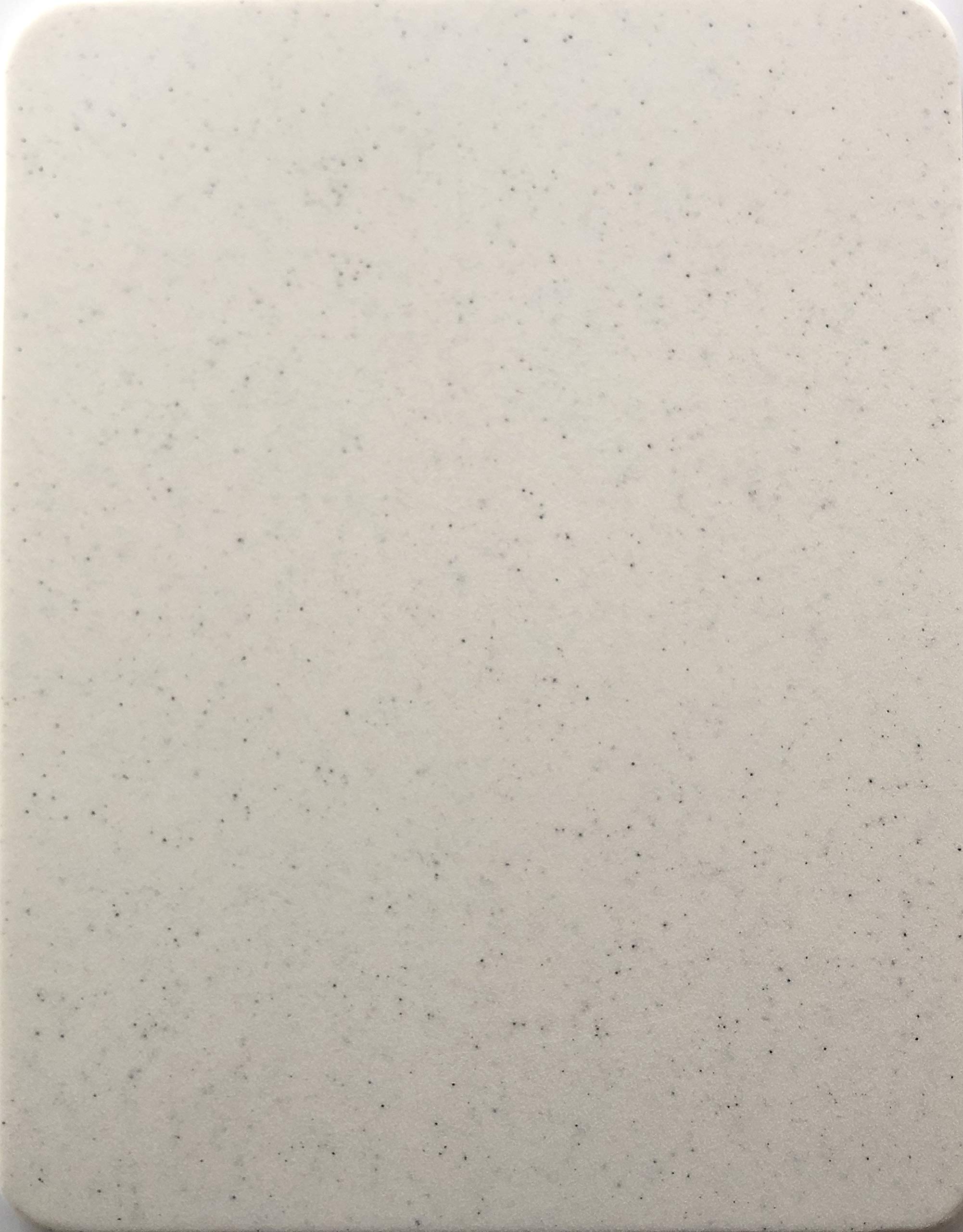 Cutting Board, Solid Surface, Corian, HI-MACS, Straton, etc. Size 12" X 16" X 1/2" White Speckle