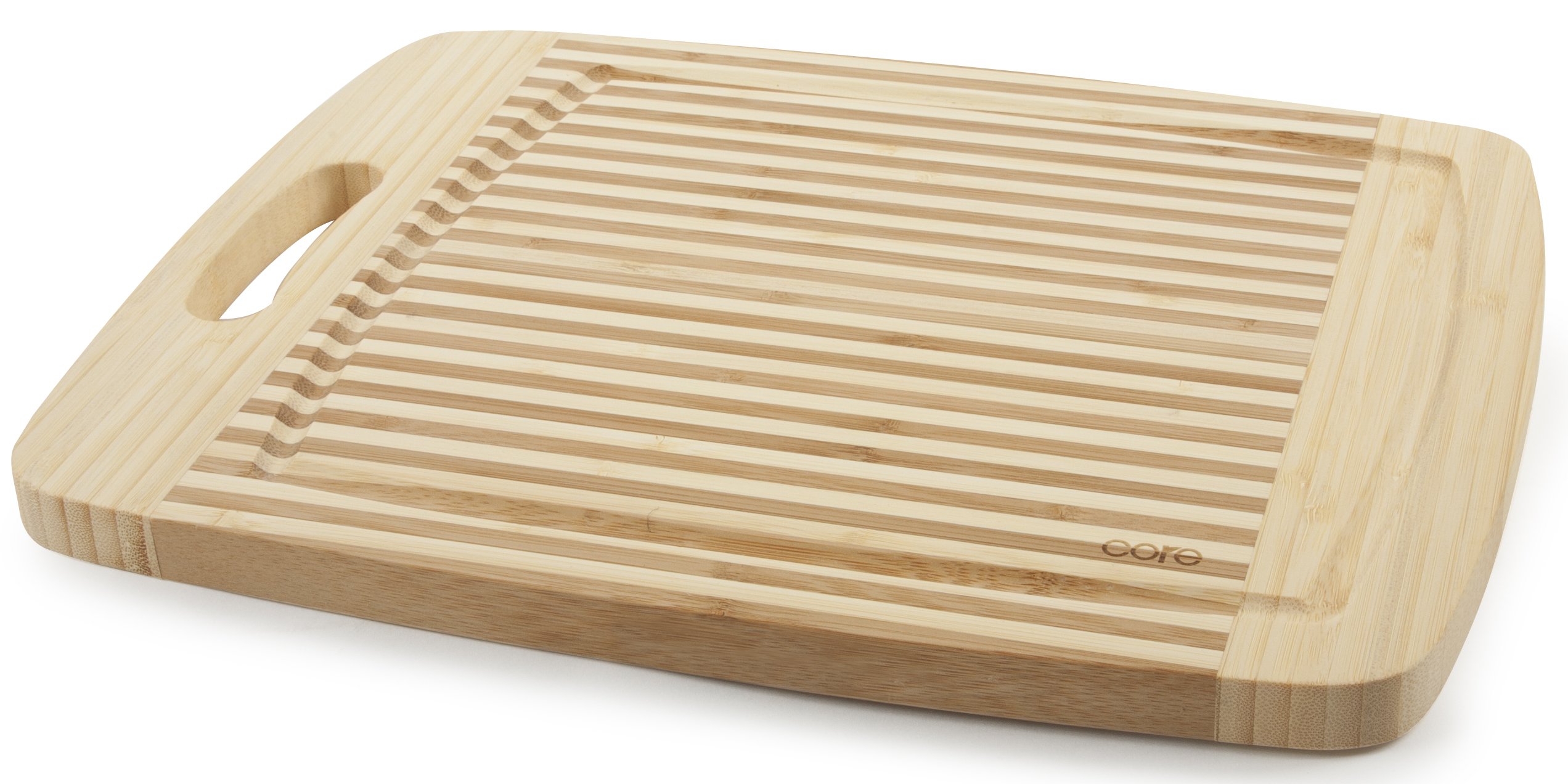 Core Bamboo Tulip Collection Cutting Board, Natural, Medium