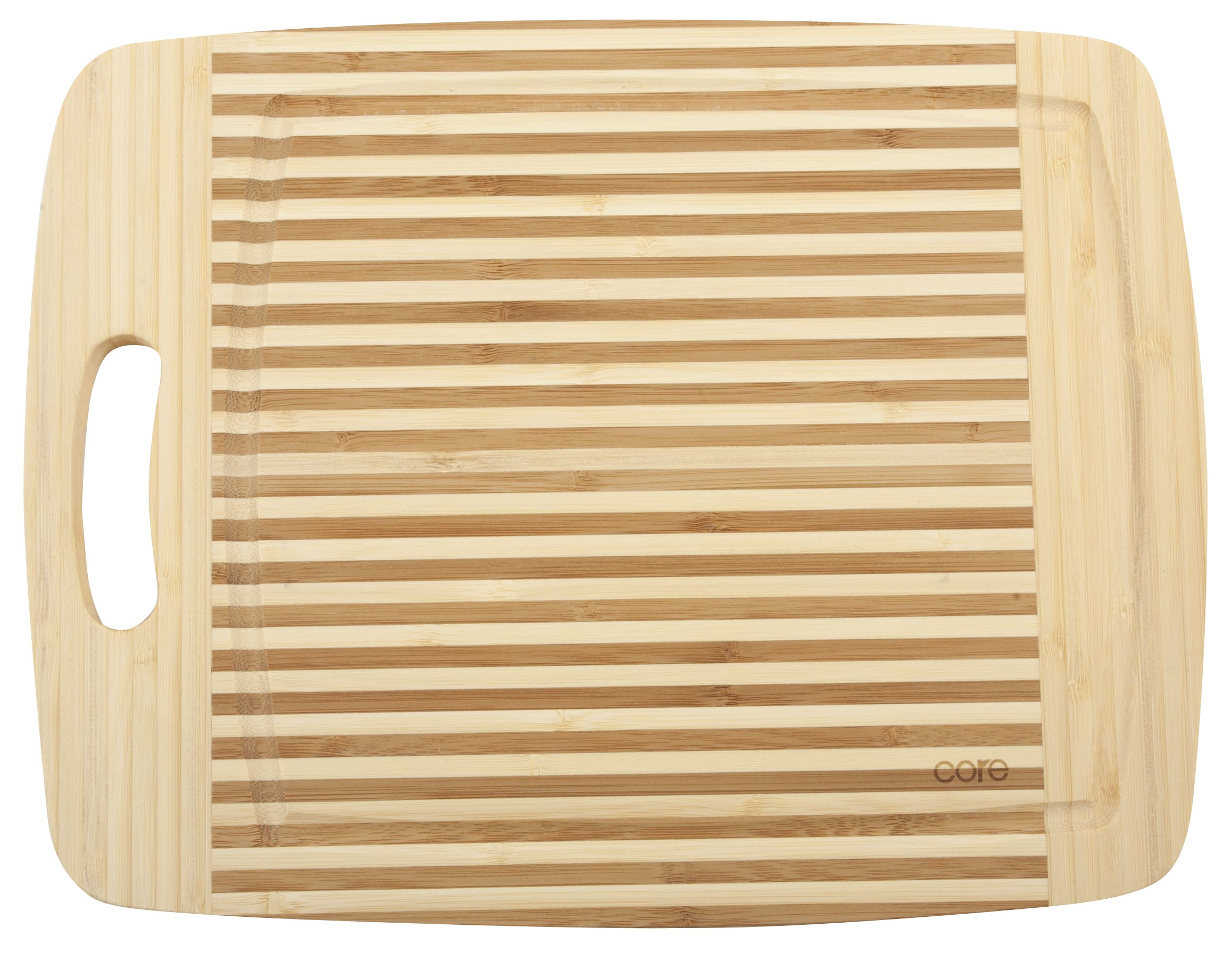 Core Bamboo Tulip Collection Cutting Board, Natural, Medium