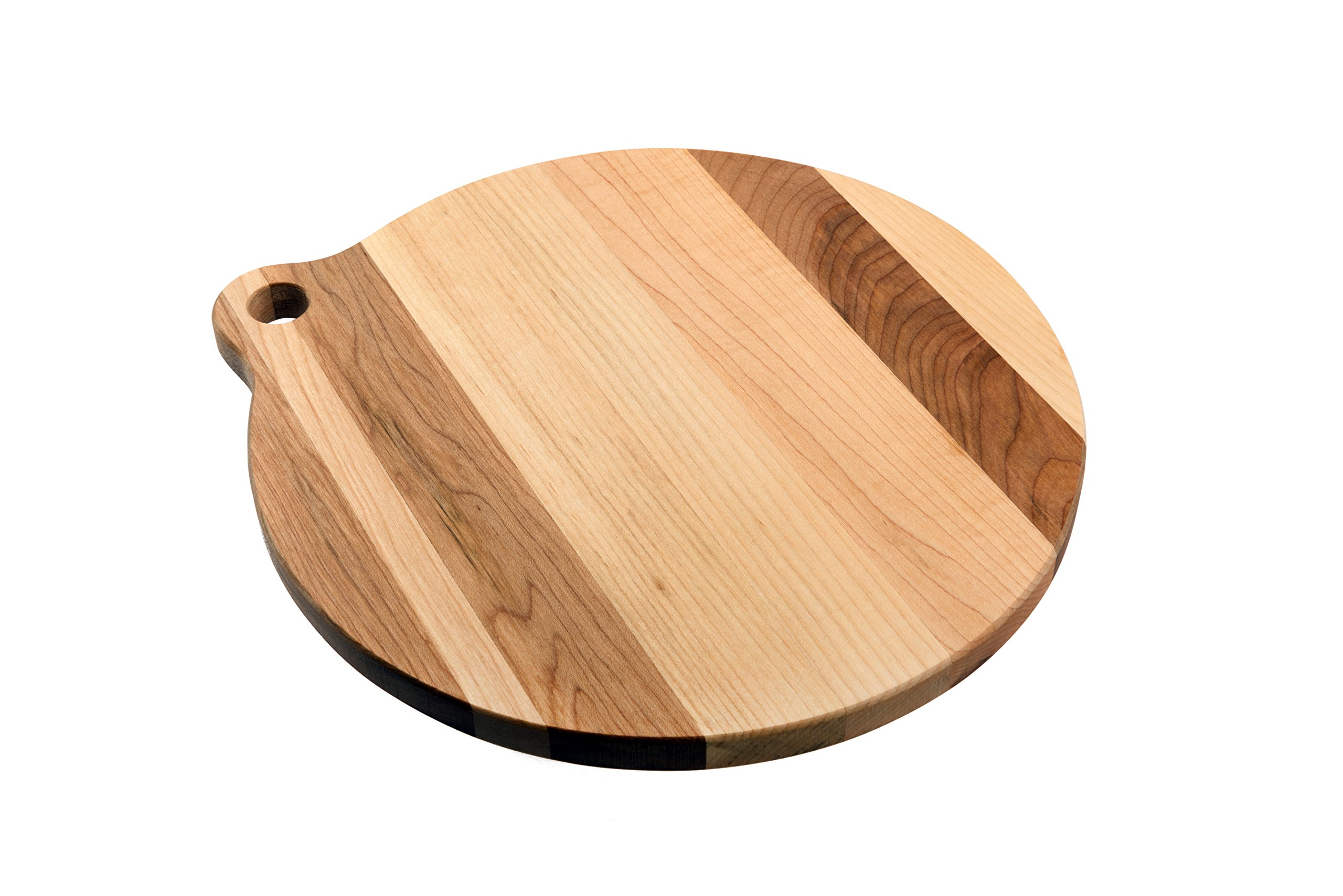 Labell Boards 12-Inch Round Maple Cutting Board, 12x0.75'', L12000