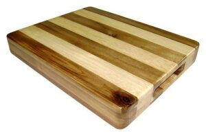 mountain woods 15-by-12-inch butcher block cutting board