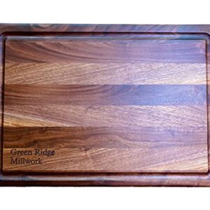 Green Ridge Millwork XL Walnut Cutting Board With Juice Groove 14"x20"x1.25"